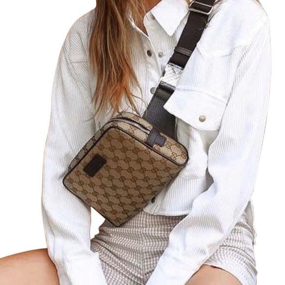 Gucci | Bags | Gucci Unisex Gg Guccissima Small Canvas Gg Waist Belt ...